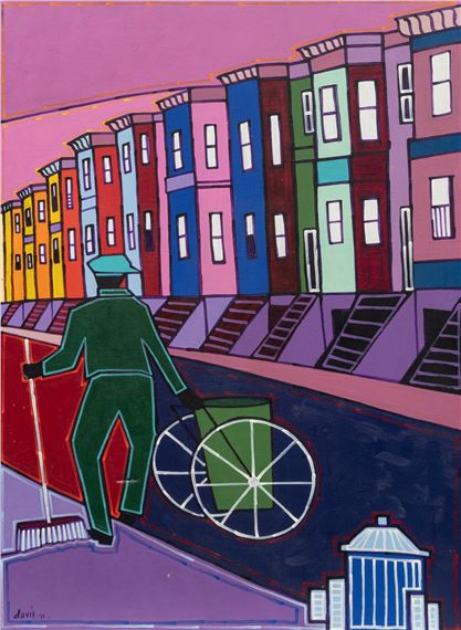 Nicholas Davis | Untitled (Street Sweeper in Harlem) (1971) | MutualArt