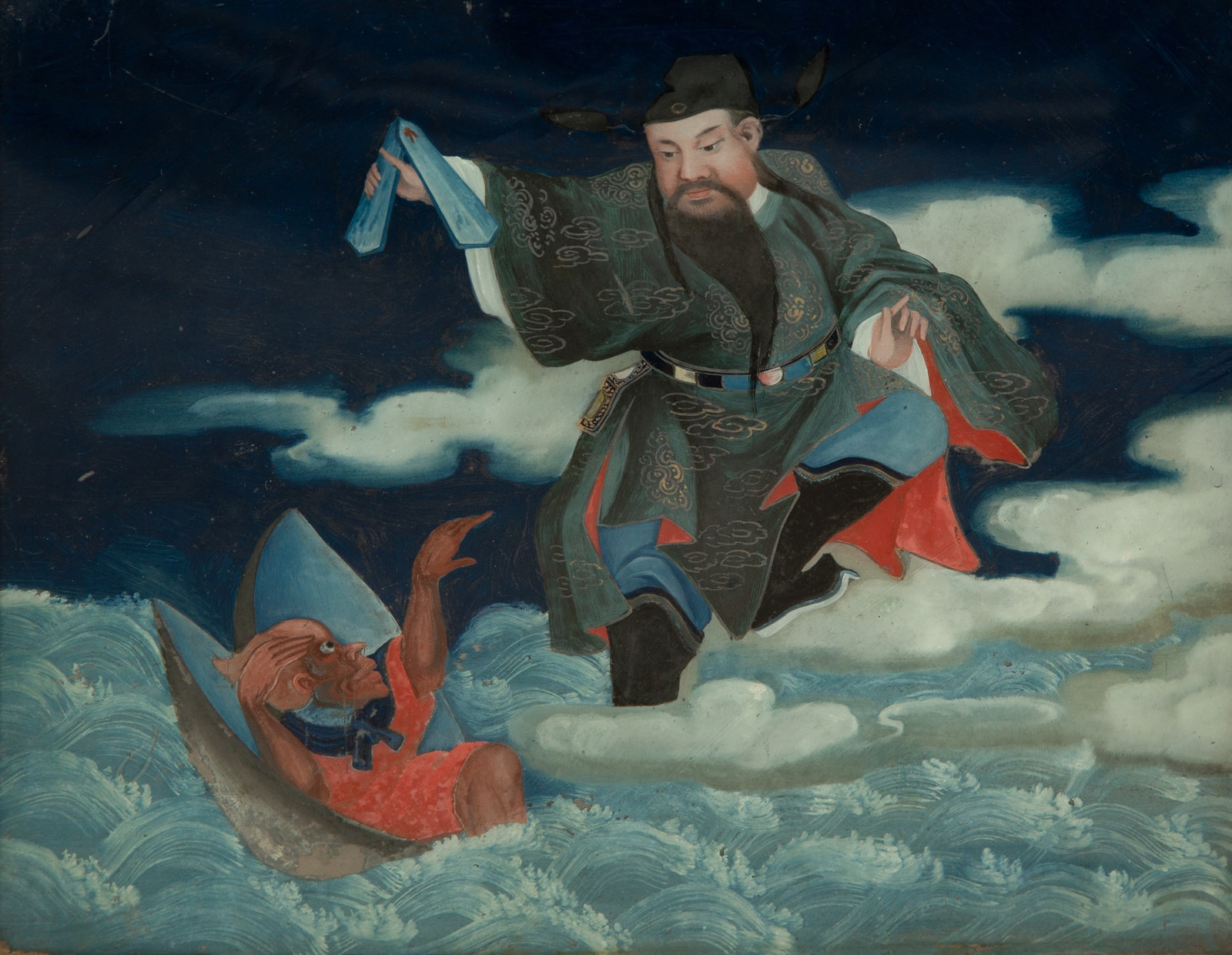 Chinese School, 19th Century | A Pair of Chinese Reverse Paintings on ...