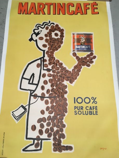 Raymond Savignac | D'après Raymond SAVIGNAC Martincafé affiche en ...