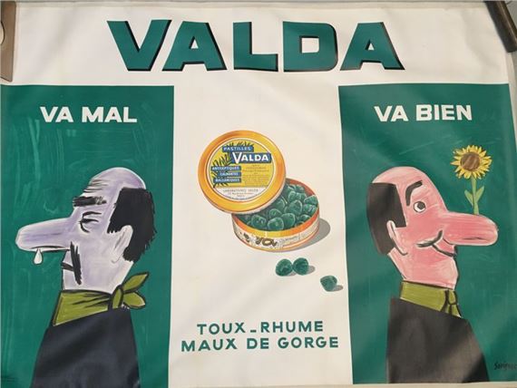 Raymond Savignac | D'après Raymond SAVIGNAC Valda affiche en couleurs ...