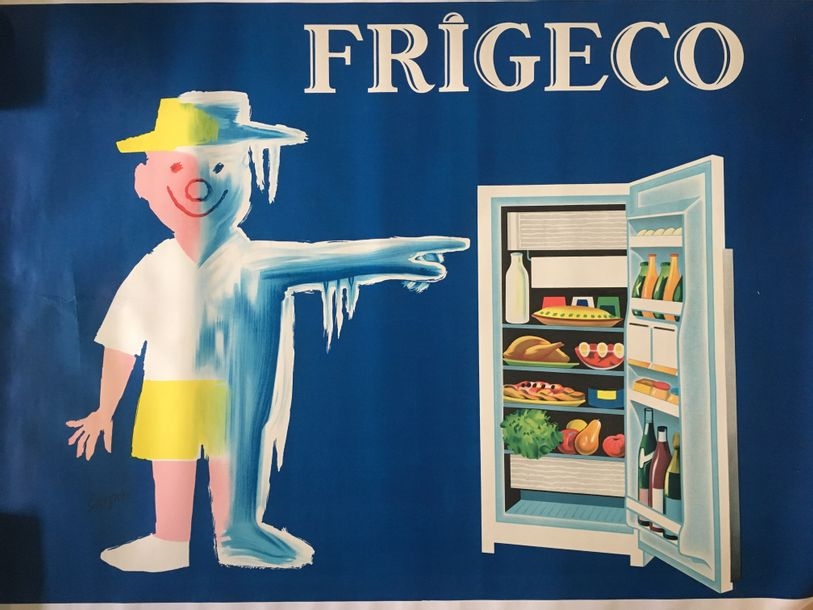 Raymond Savignac | D'après Raymond SAVIGNAC Frigéco 1 affiche en ...