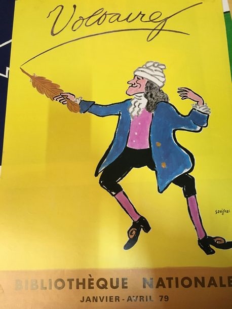Raymond Savignac | D'après Raymond SAVIGNAC Exposition Voltaire affiche ...