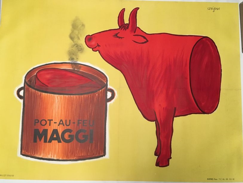 Raymond Savignac | D'après Raymond SAVIGNAC Pot-au-feu Maggi affiche en ...