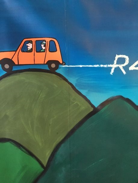 Raymond Savignac | D'après Raymond SAVIGNAC Renault R4 cv 1 affiche en ...