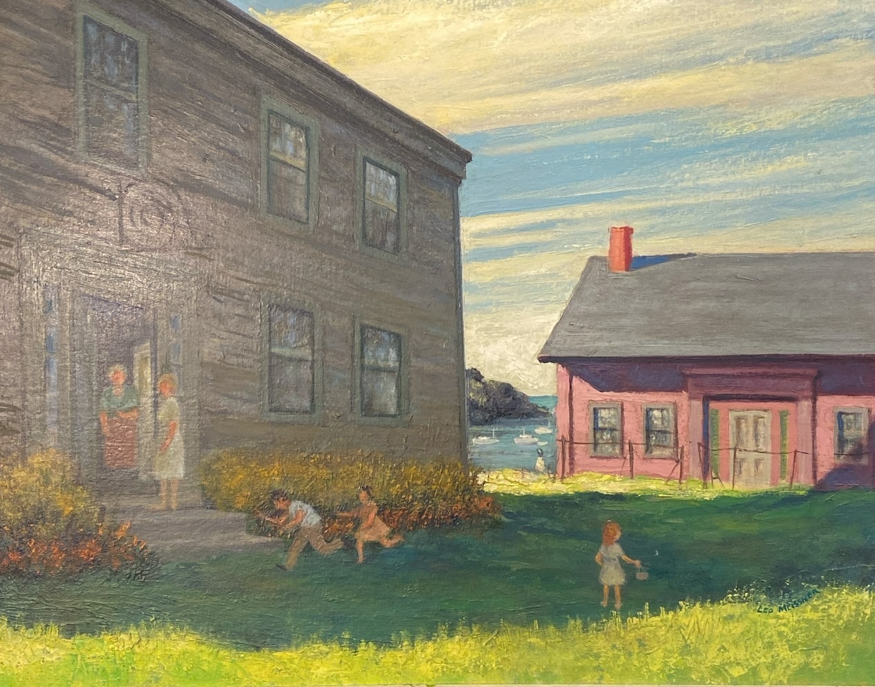 Leo John Meissner | Folk Art Oil on Board Landscape by LEO MEISSNER ...