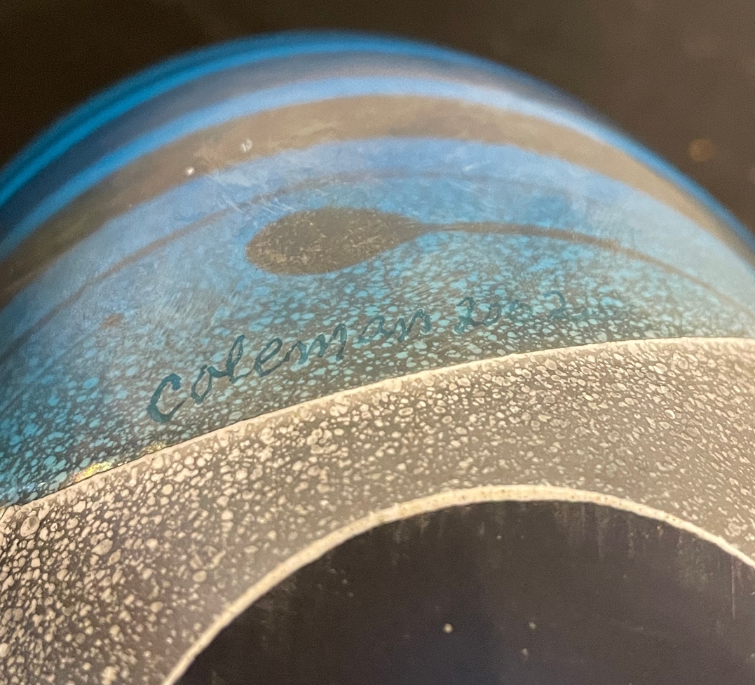 Robert Coleman | Signed ROBERT COLEMAN 2001 Art Glass Vase | MutualArt