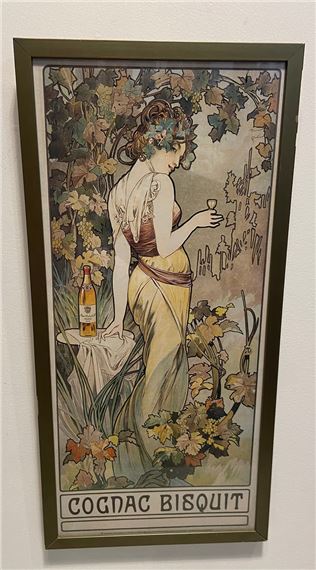 Alphonse Mucha | ALPHONSE MUCHA Cognac Bisquit Advertising Poster ...