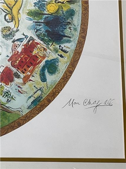 Marc Chagall | MARC CHAGALL Signed Lithograph Titled Paris Opera ...