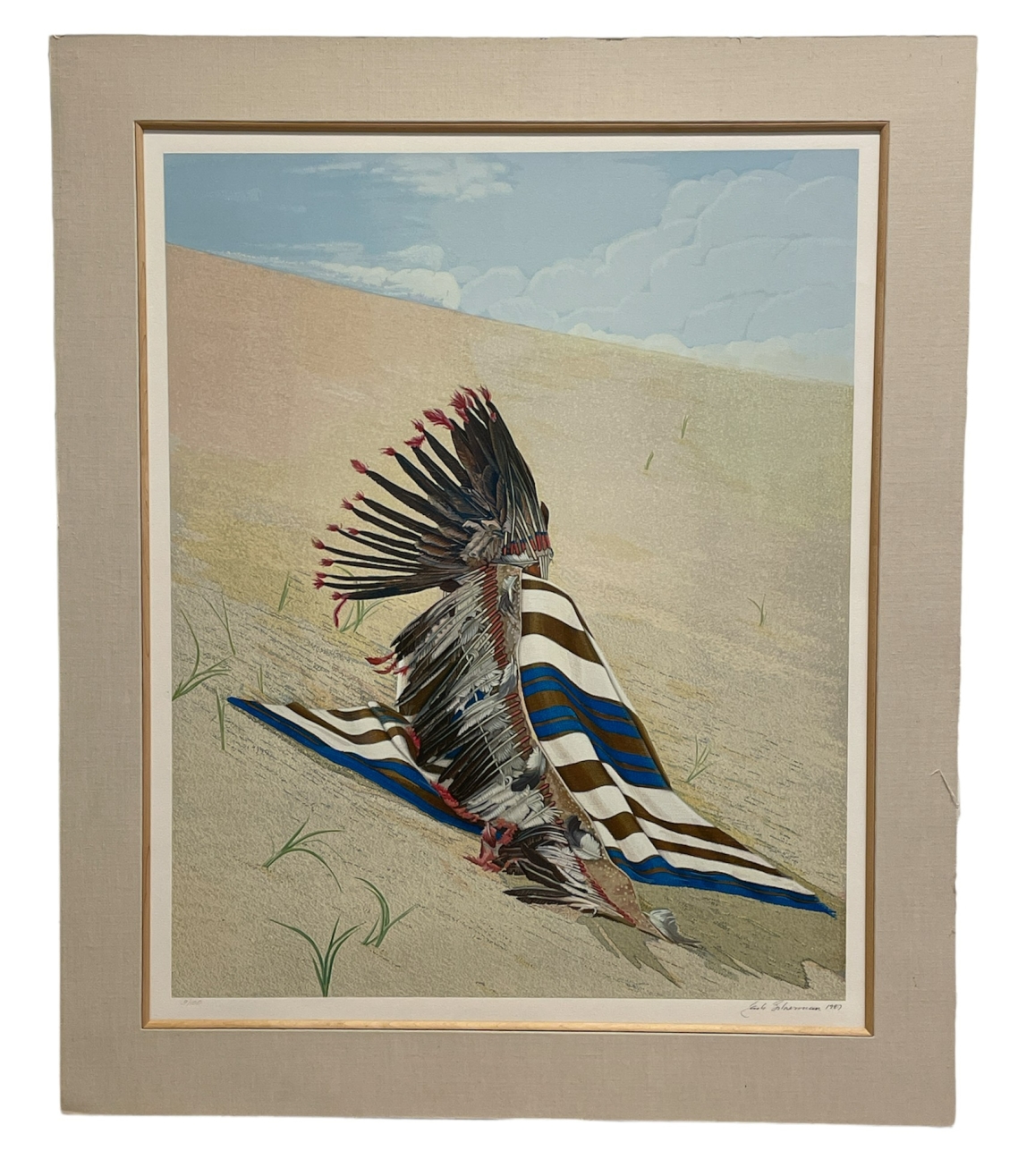 Jack Silverman | JACK SILVERMAN signed numbered Indian Chief Serigraph ...