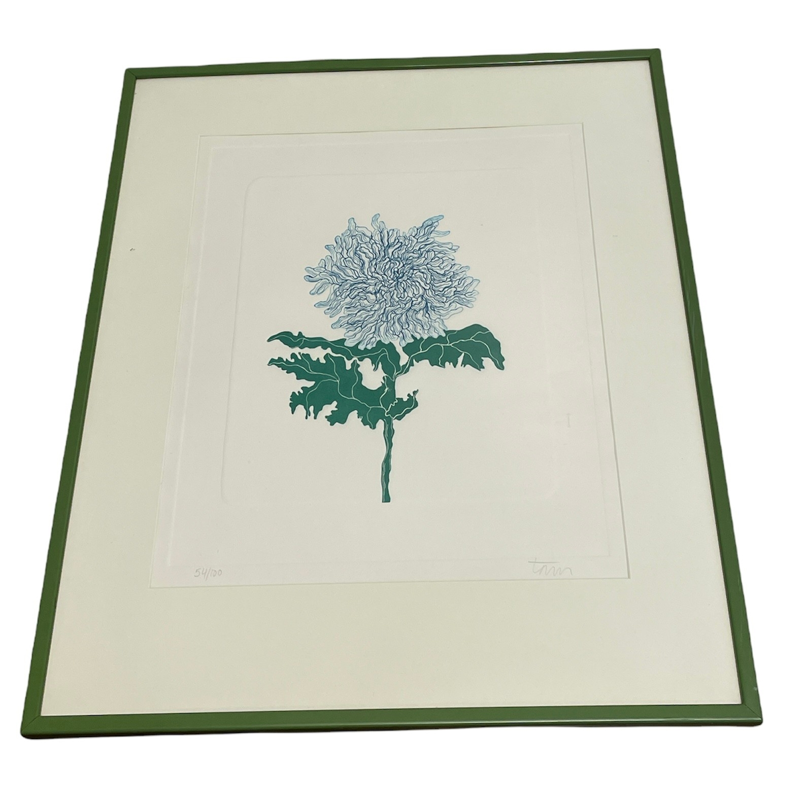 Fernando Torm | Mid Century Lithograph Flower Signed FERNANDO TORM ...