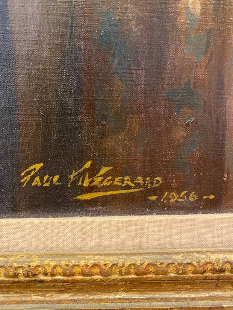 Paul Fitzgerald | Large Oil Painting Portrait of Man in Tuxedo by PAUL ...