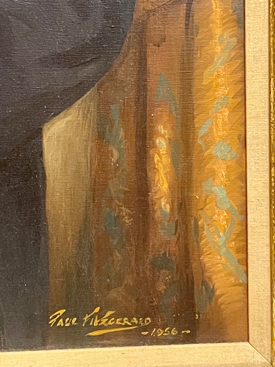 Paul Fitzgerald | Large Oil Painting Portrait of Man in Tuxedo by PAUL ...