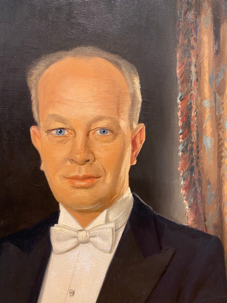 Paul Fitzgerald | Large Oil Painting Portrait of Man in Tuxedo by PAUL ...