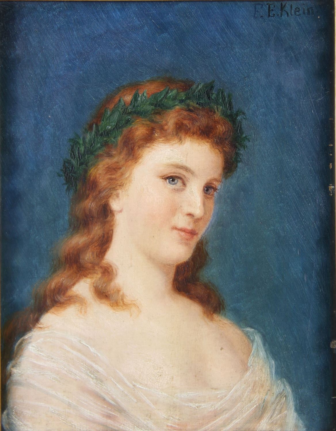 Friedrich Emil Klein | Bildnis einer jungen rothaarigen Frau | MutualArt