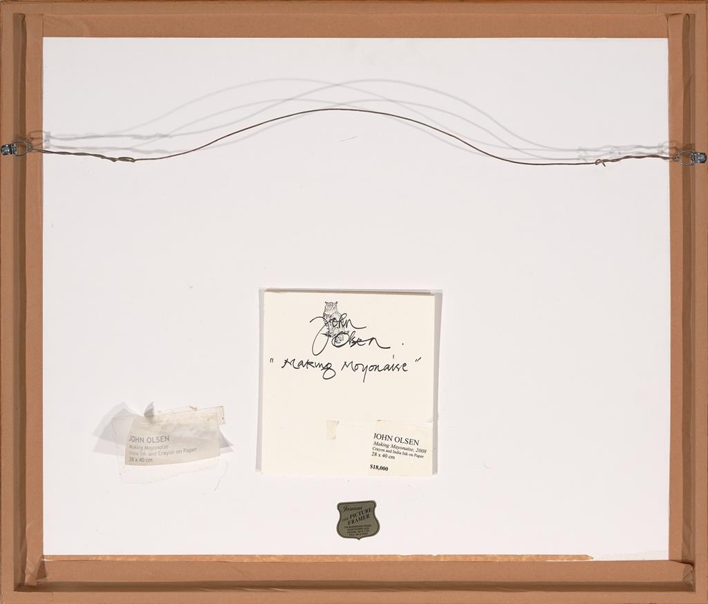 John Olsen | Making Mayonnaise (2008) | MutualArt