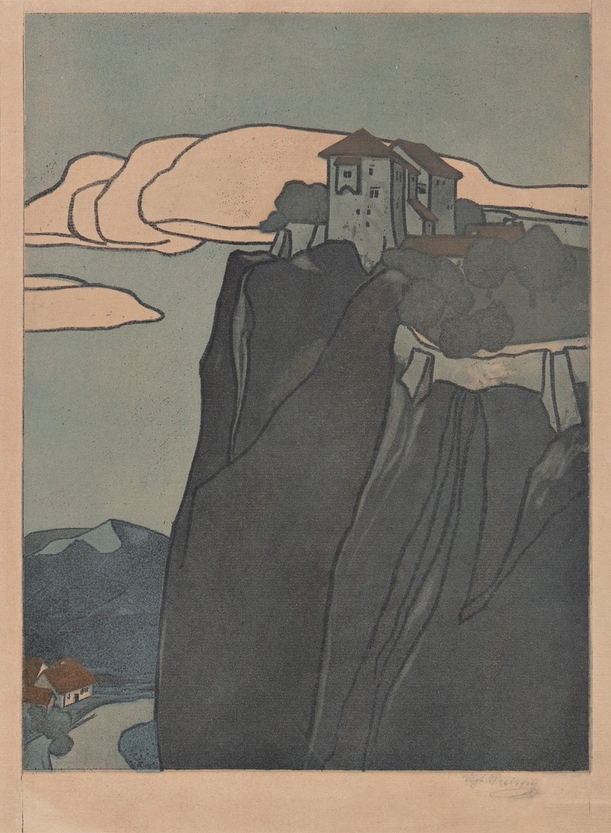Vojtech Preissig | Hrad na skále (1905) | MutualArt