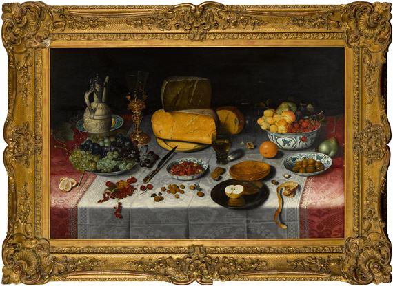Floris Claesz van Dijck | A uitgestald or ‘display piece’ still life of ...