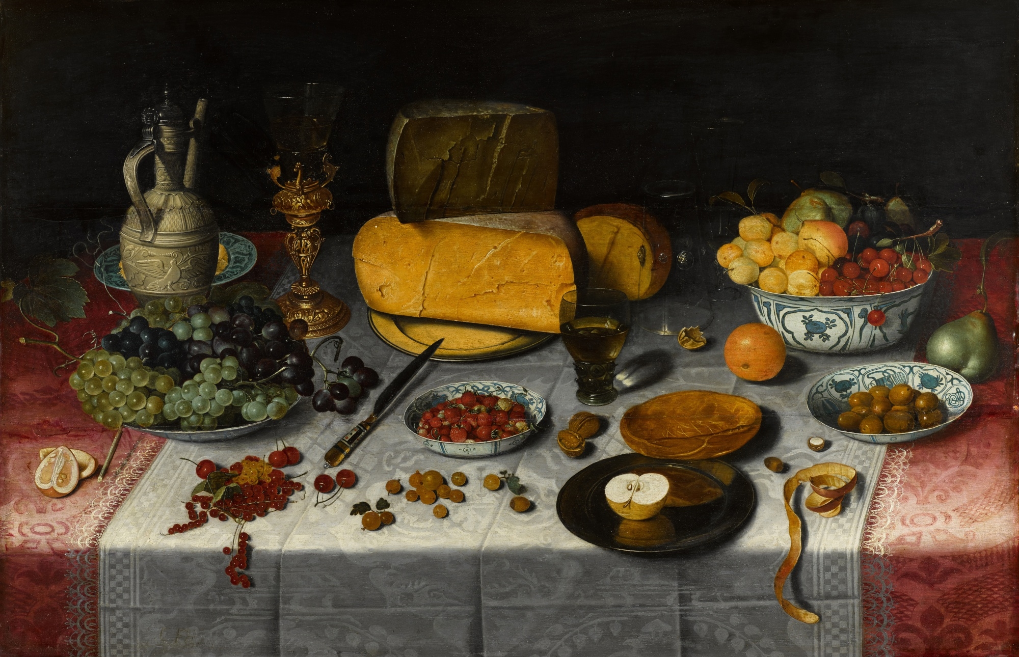 Floris Claesz van Dijck | A uitgestald or ‘display piece’ still life of ...