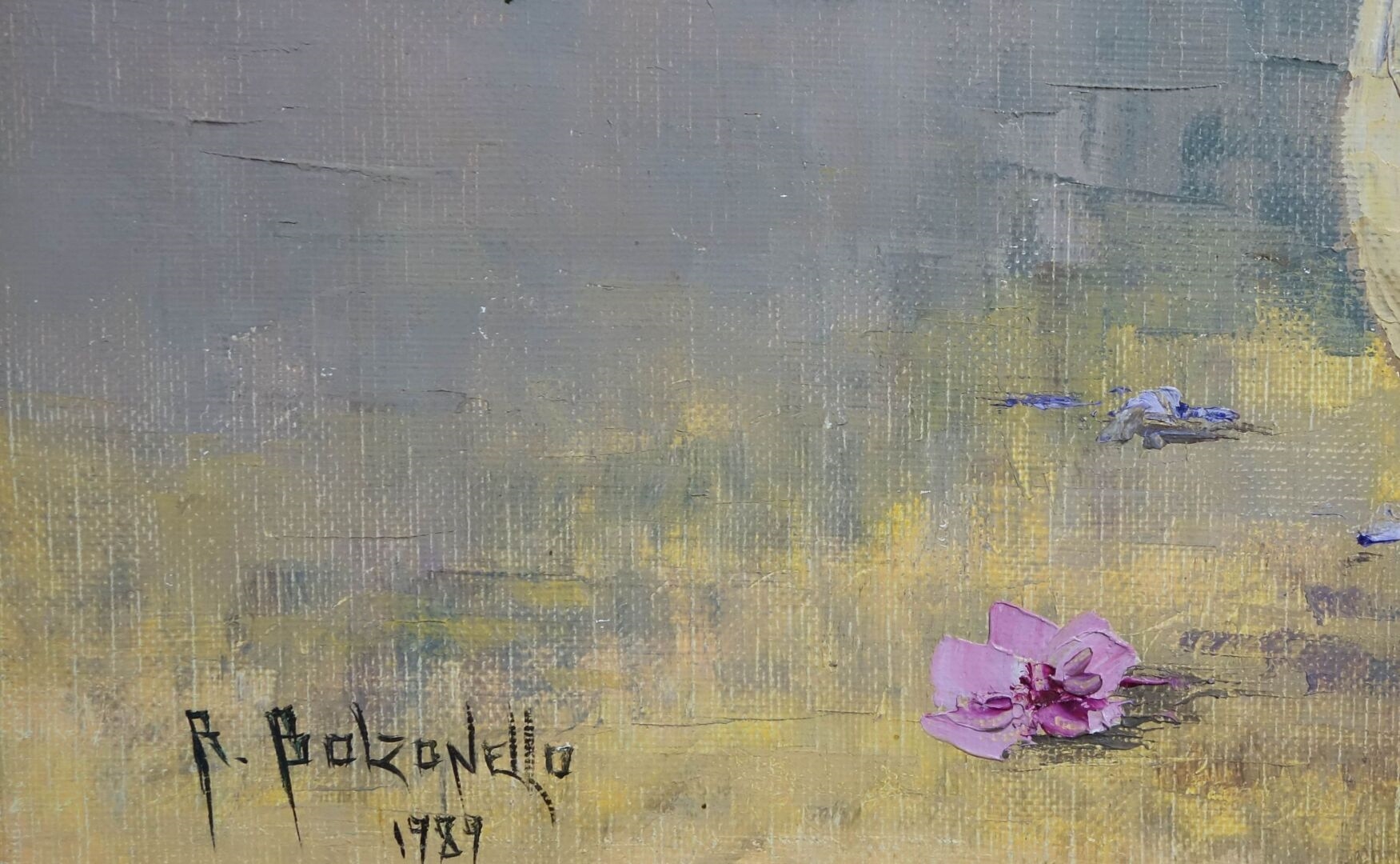 Roger Bolzonello | Nature morte au bouquet (1989) | MutualArt