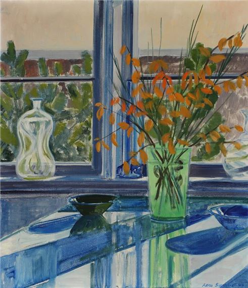 Lars Swane | Still life in front of a window | MutualArt