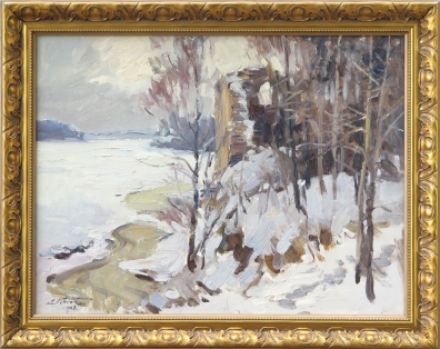 Edgar Vinters | Kokneses pilsdrupas ziemā (1968) | MutualArt