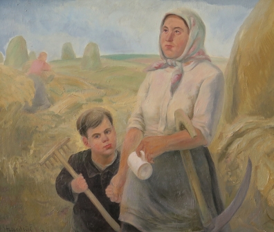 Jekabs Strazdins | Ražas novākšana (1939) | MutualArt