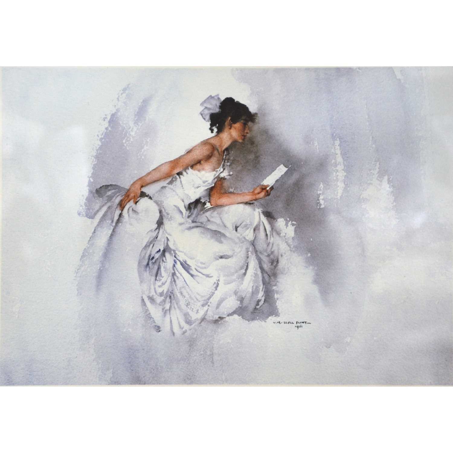 William Russell Flint | Sir William Russell Flint, Lady reading a ...