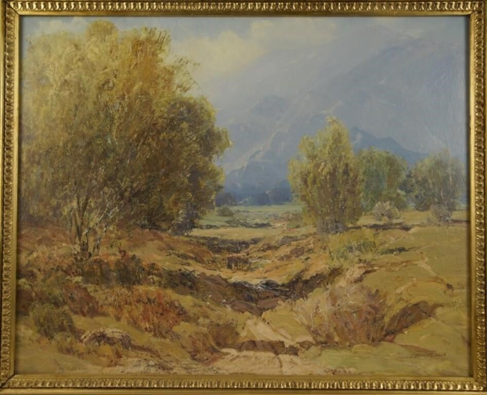 Fremont Ellis | Fremont Ellis desert landscape O/C | MutualArt