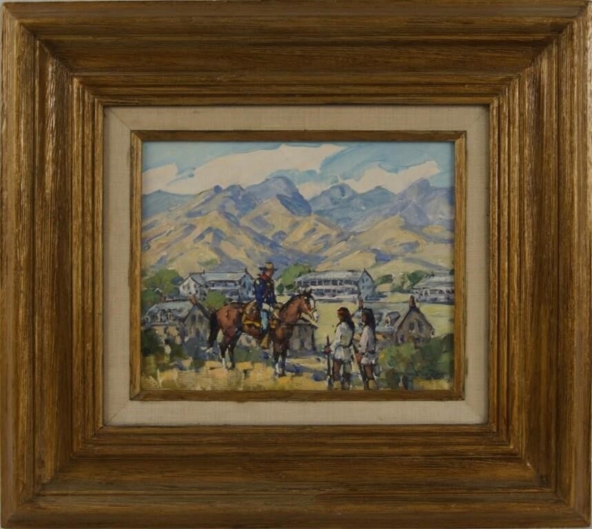 Marjorie Jane Reed | w mounted cavalry horse and natives - Fort ...