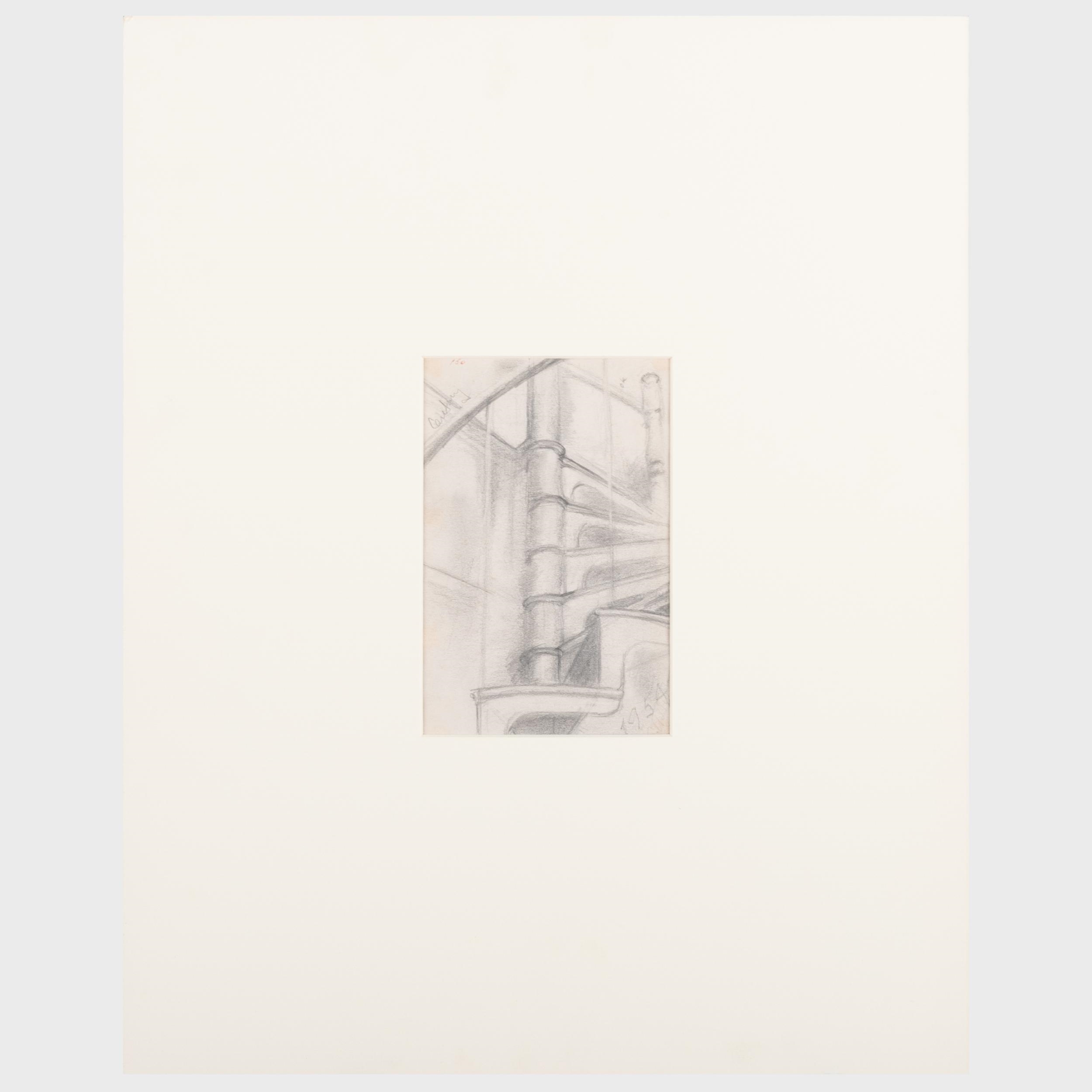 Edwin Walter‏ Dickinson | Staircase (1954) | MutualArt