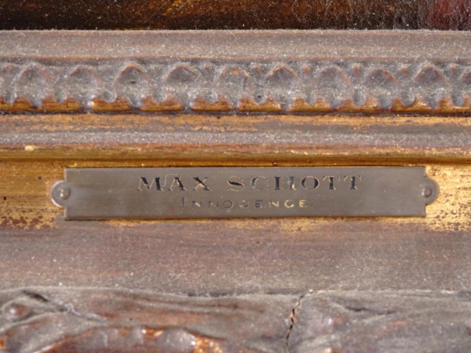 Max Schott | A MAX SCHOTT ART NOUVEAU OIL PAINTING OF A LADY, 19 CEN ...