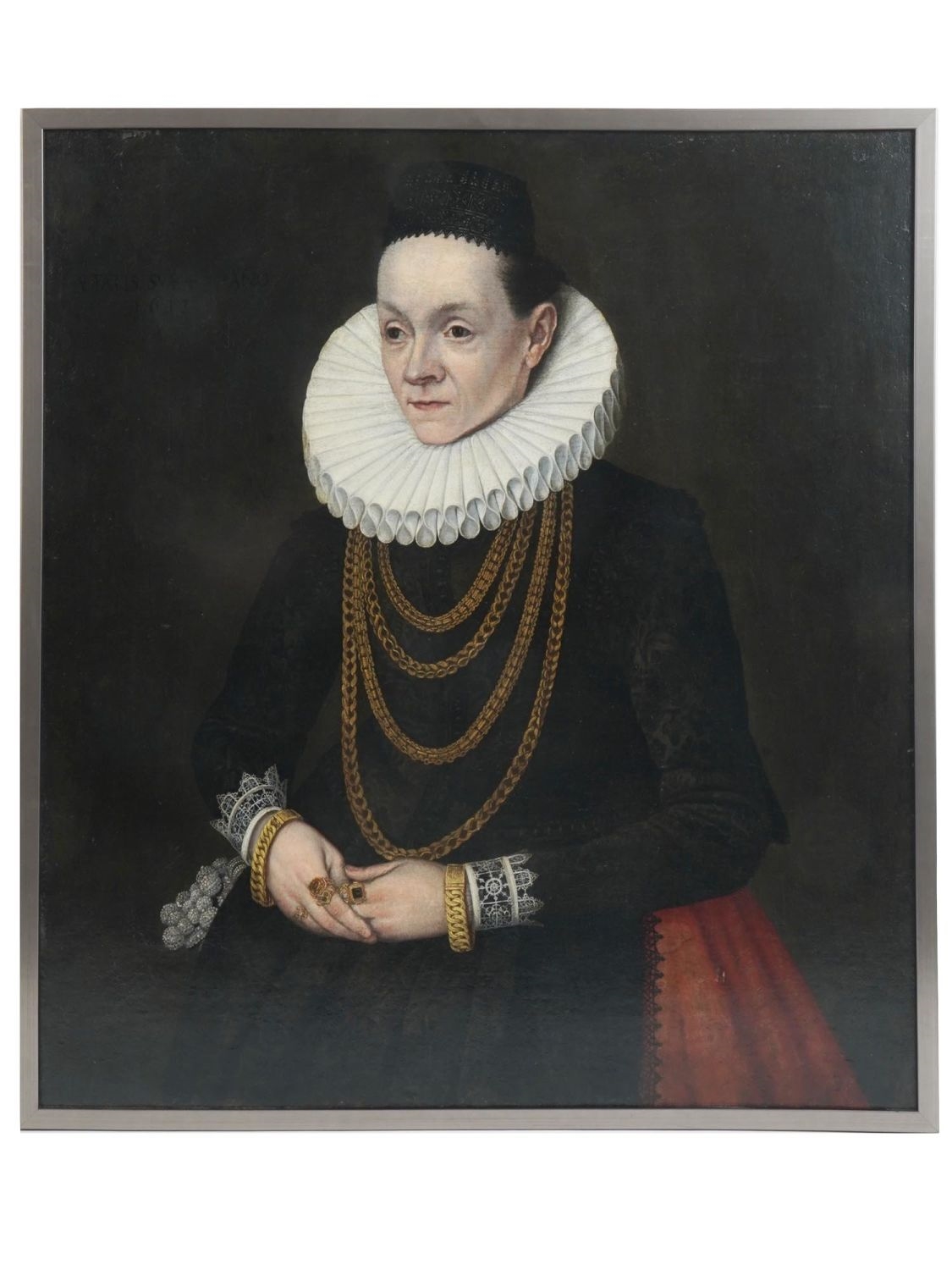 Lorenz Strauch | A LORENZ STRAUCH OIL PAINTING OF A NOBLEWOMAN, CA ...