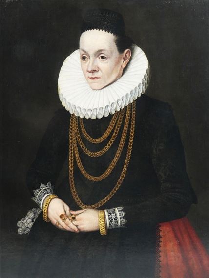 Lorenz Strauch | A LORENZ STRAUCH OIL PAINTING OF A NOBLEWOMAN, CA ...