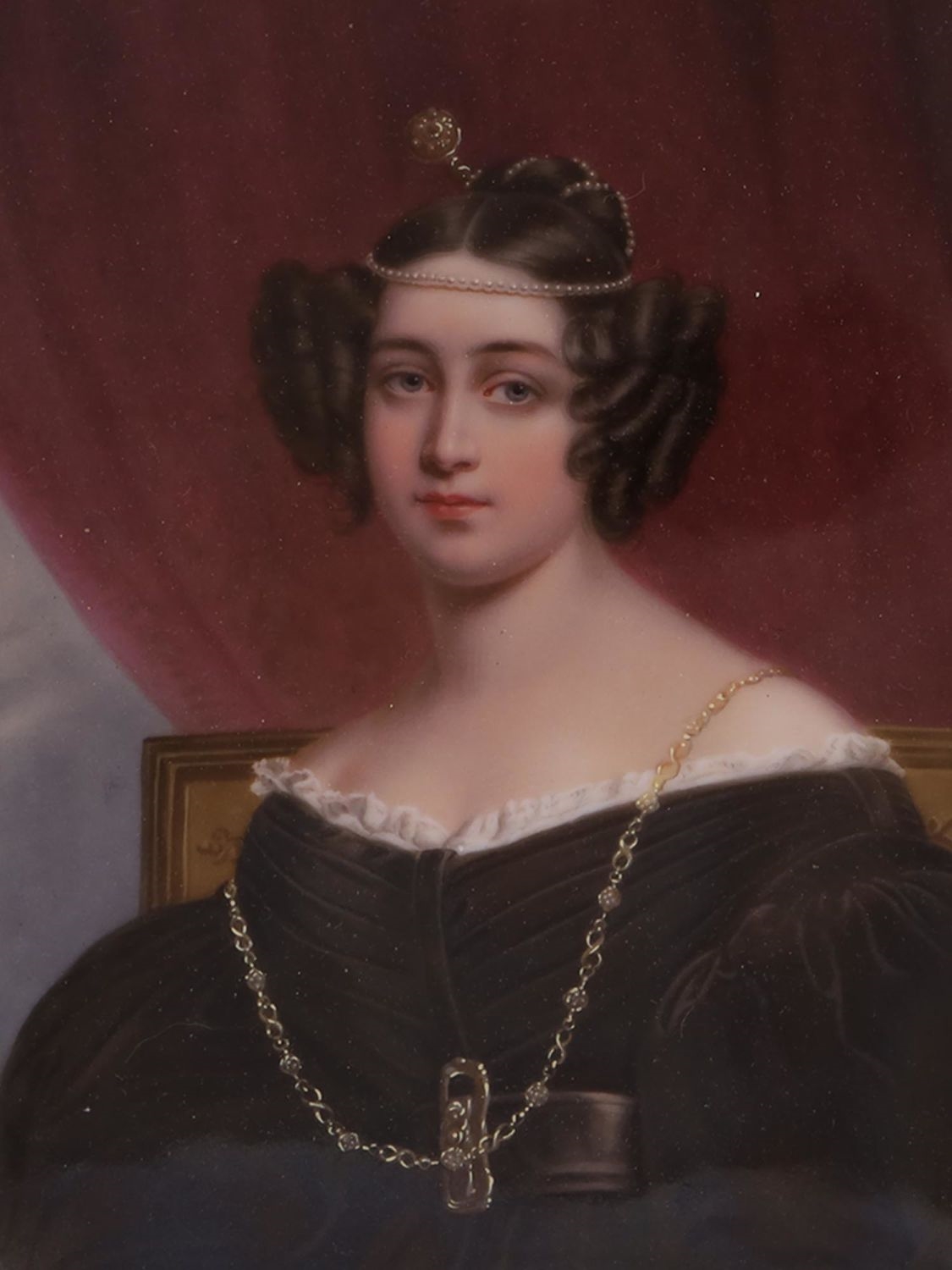 Joseph Stieler | A LUDWIG I IRENE PALLAVICINI PORCELAIN PLAQUES ...