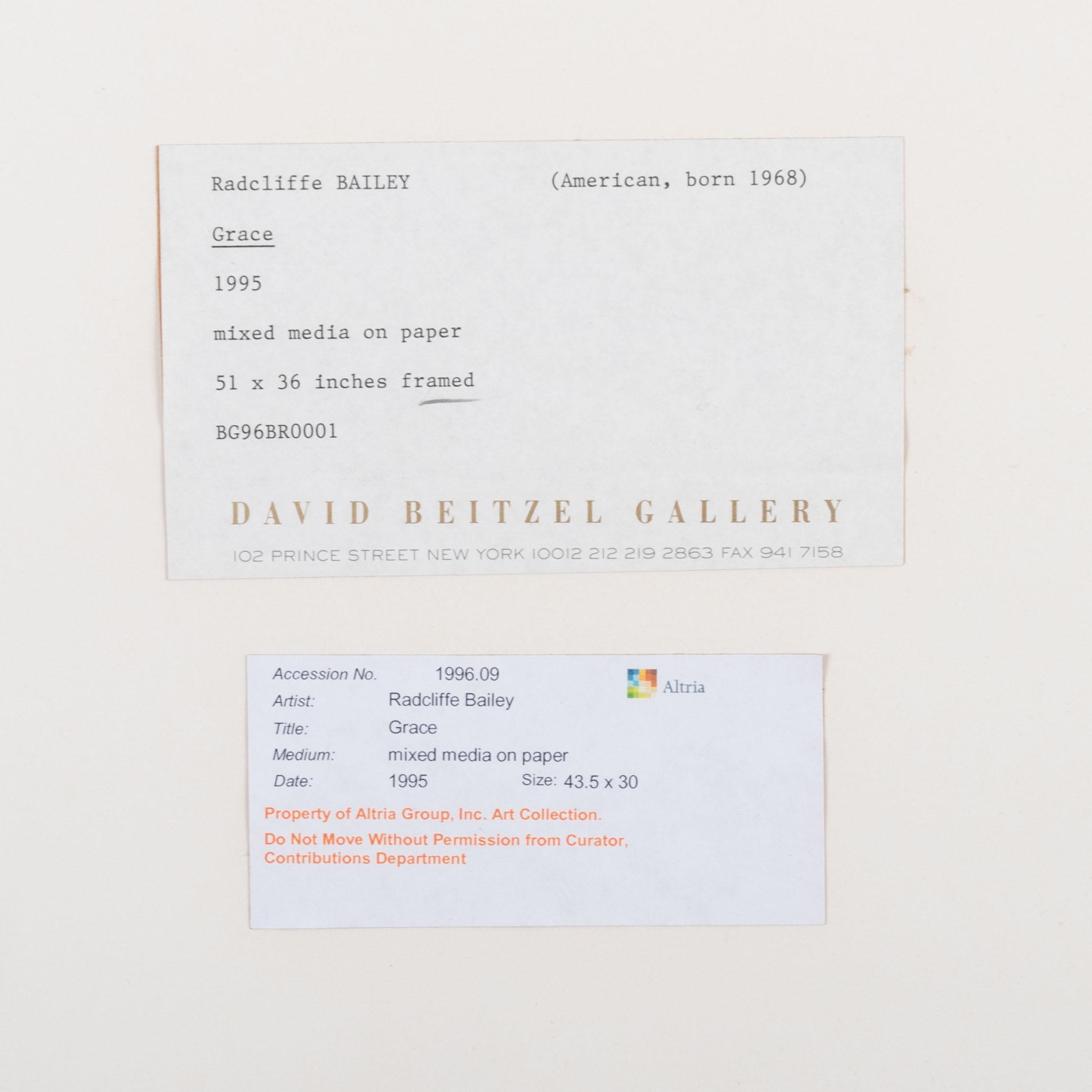 Radcliffe Bailey | Grace (1995) | MutualArt