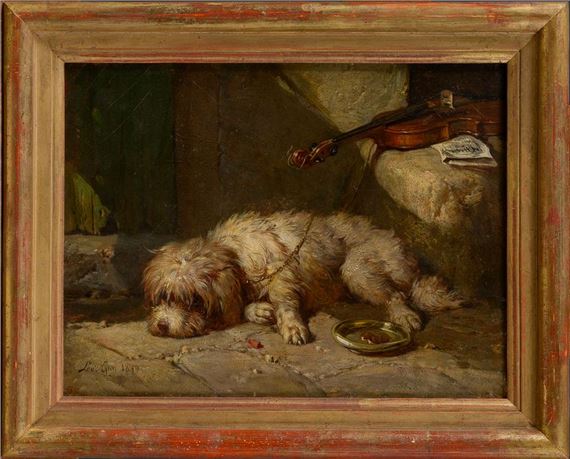 Louis Guy | Le chien du violoniste, 1870 (1870) | MutualArt