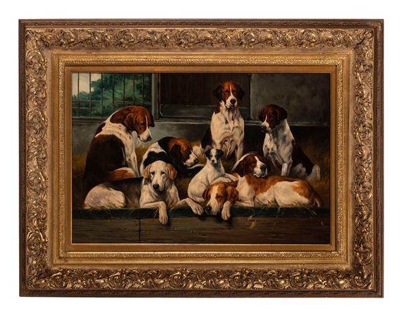 Jim Huff | Portrait of Hounds | MutualArt