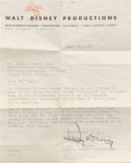 Walt Disney | IMPORTANT DISNEY CELLULOID | MutualArt