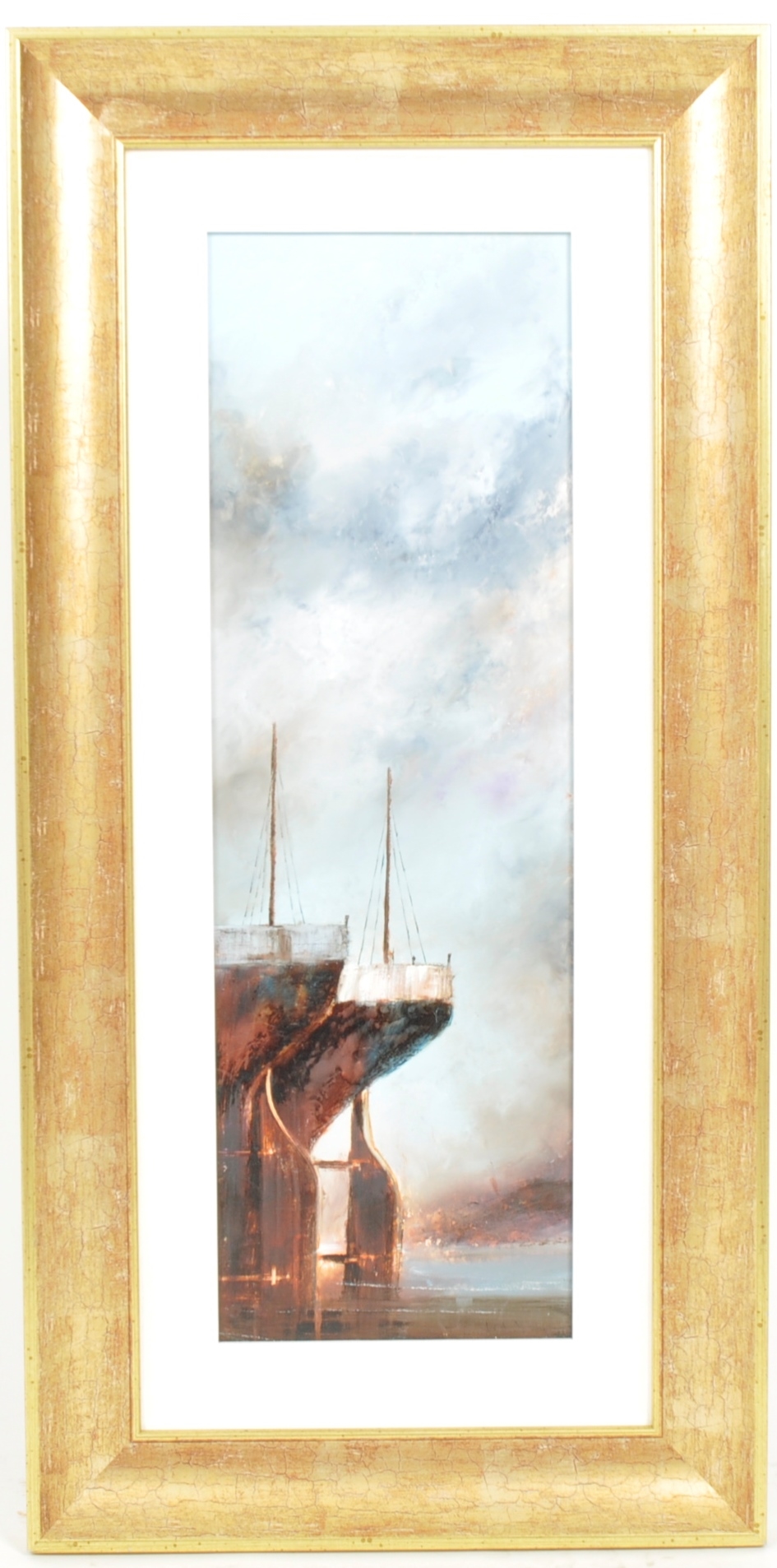 David Chambers | Painting depicting the tail end of sailing ships ...