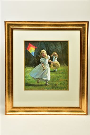 Sherree Valentine-Daines | A NOSTALGIC STUDY OF TWO YOUNG GIRLS | MutualArt