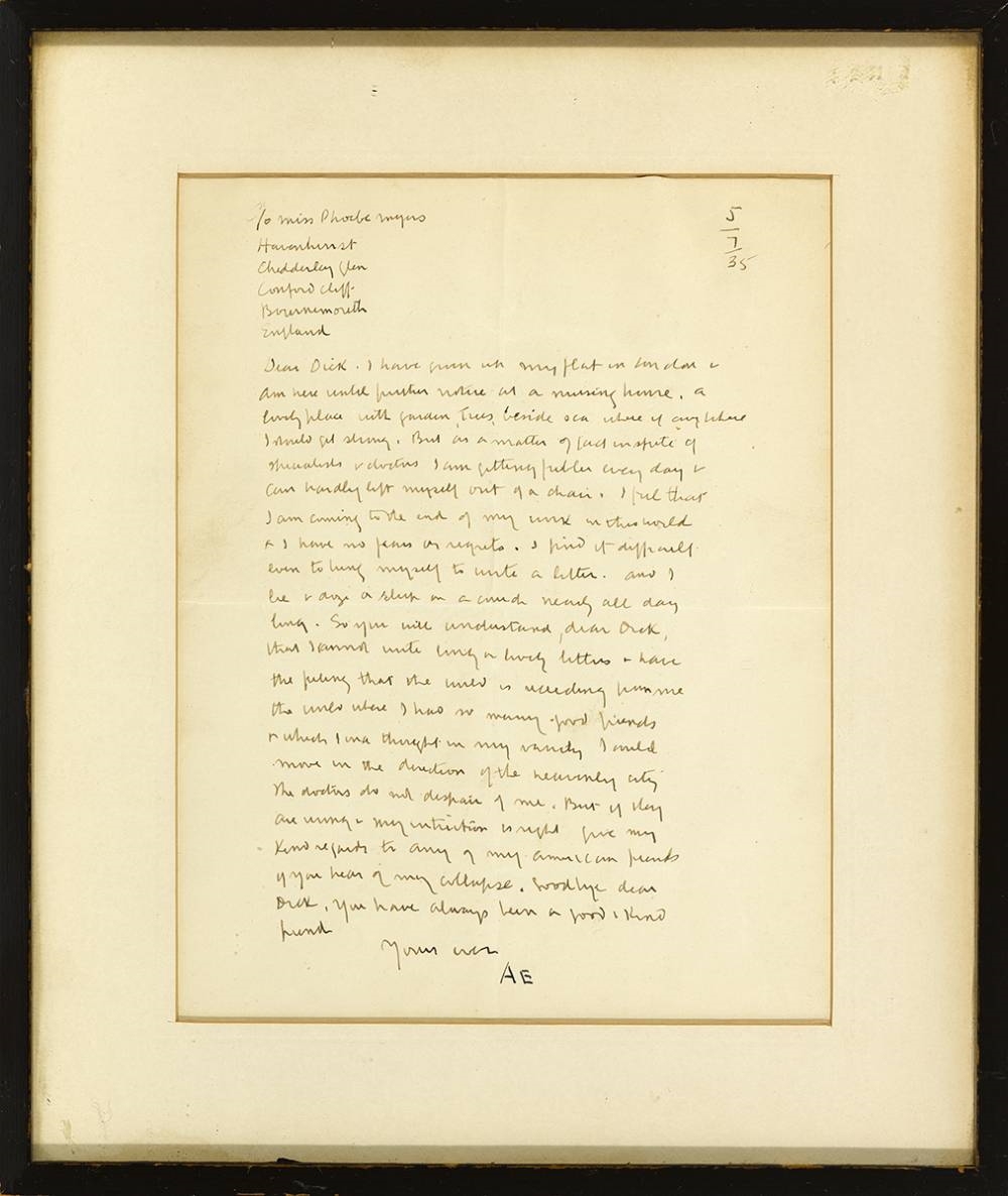 George Russell | LETTER TO JULY 5, 1935 (1935) | MutualArt