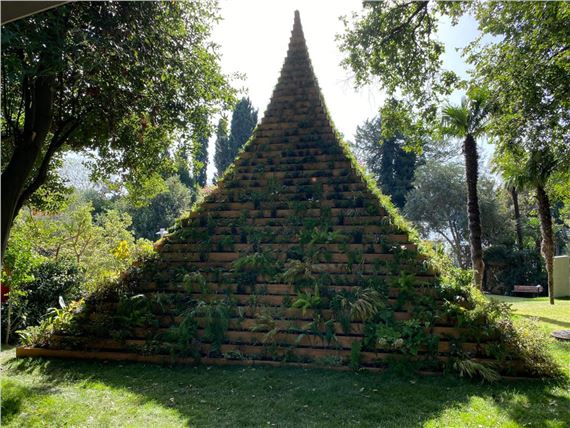 Agnes Denes: The Living Pyramid | Exhibitions | MutualArt