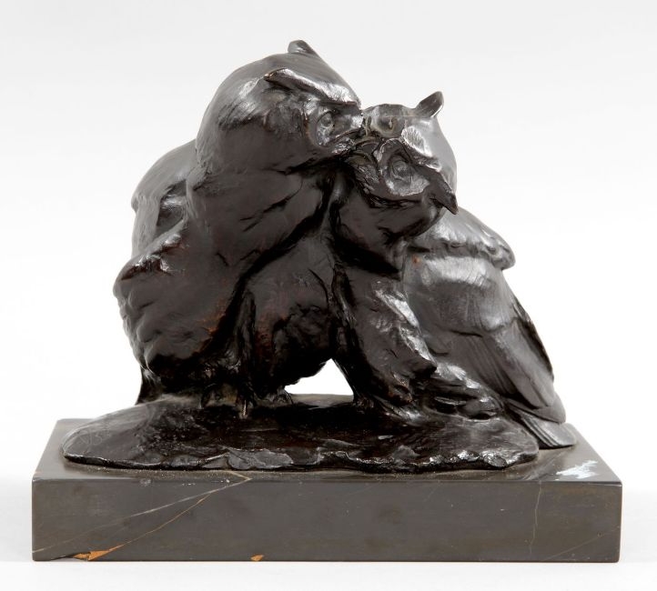 Josef Franz Pallenberg | Turtelnde Eulen (1929) | MutualArt