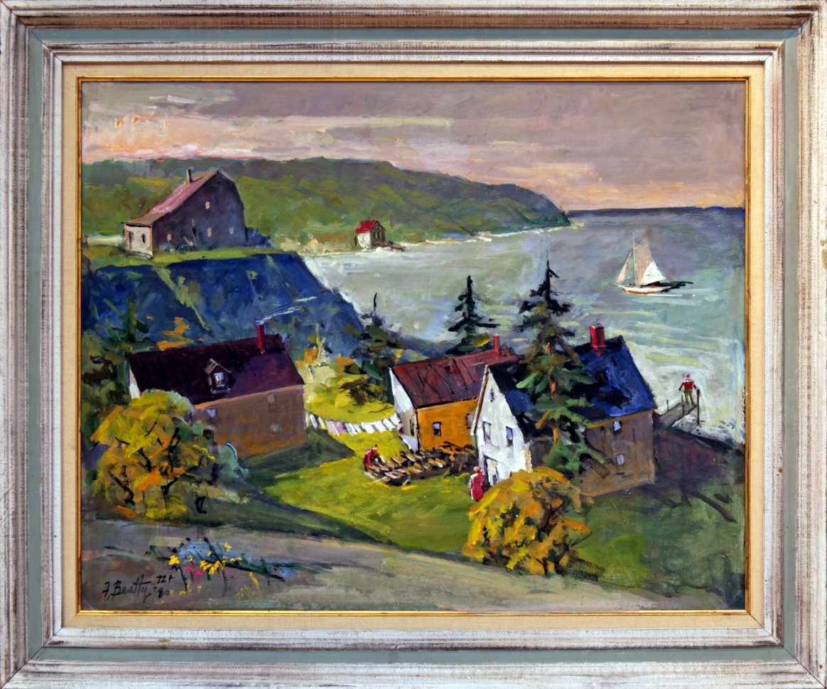 Frank Beatty | Monhegan Island Scene (1980) | MutualArt