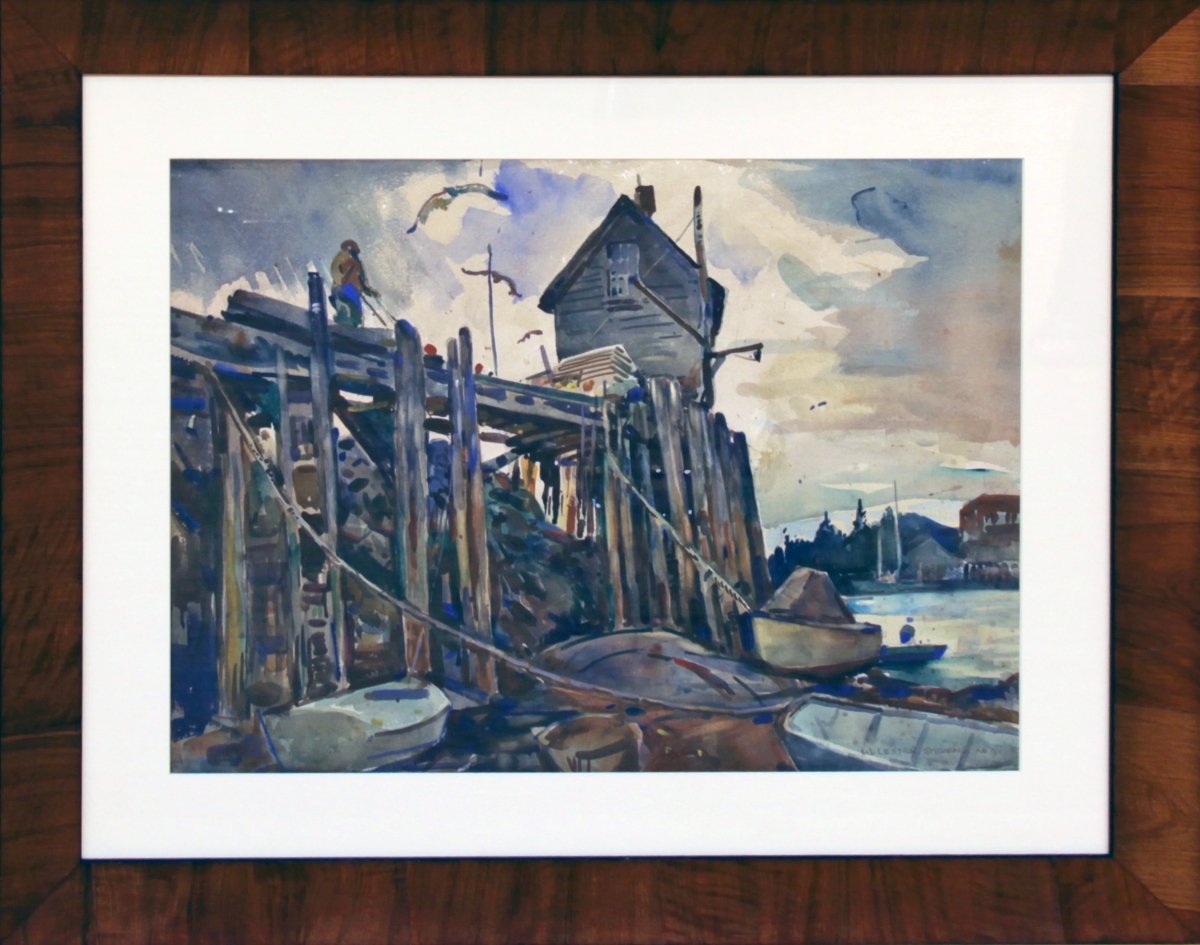 William Lester Stevens | Harbor Scene | MutualArt