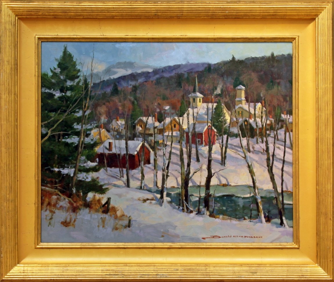 Donald Allen Mosher | Frozen River (Winter in Vermont) | MutualArt