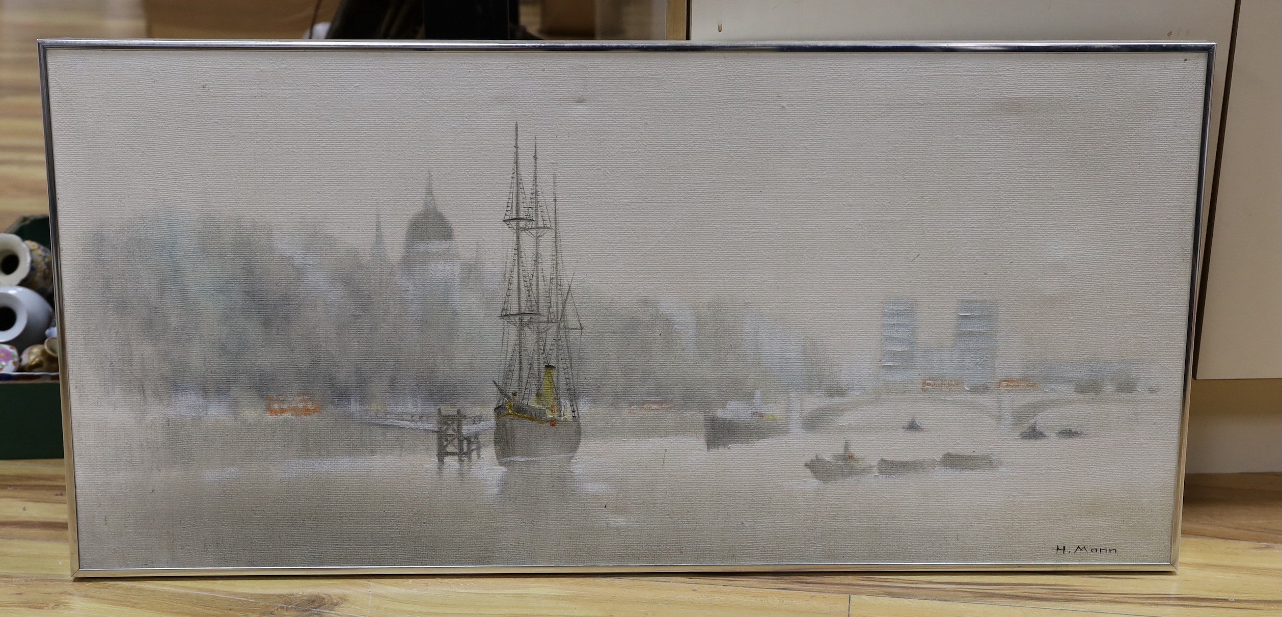H. Mann | Shipping on The Thames | MutualArt