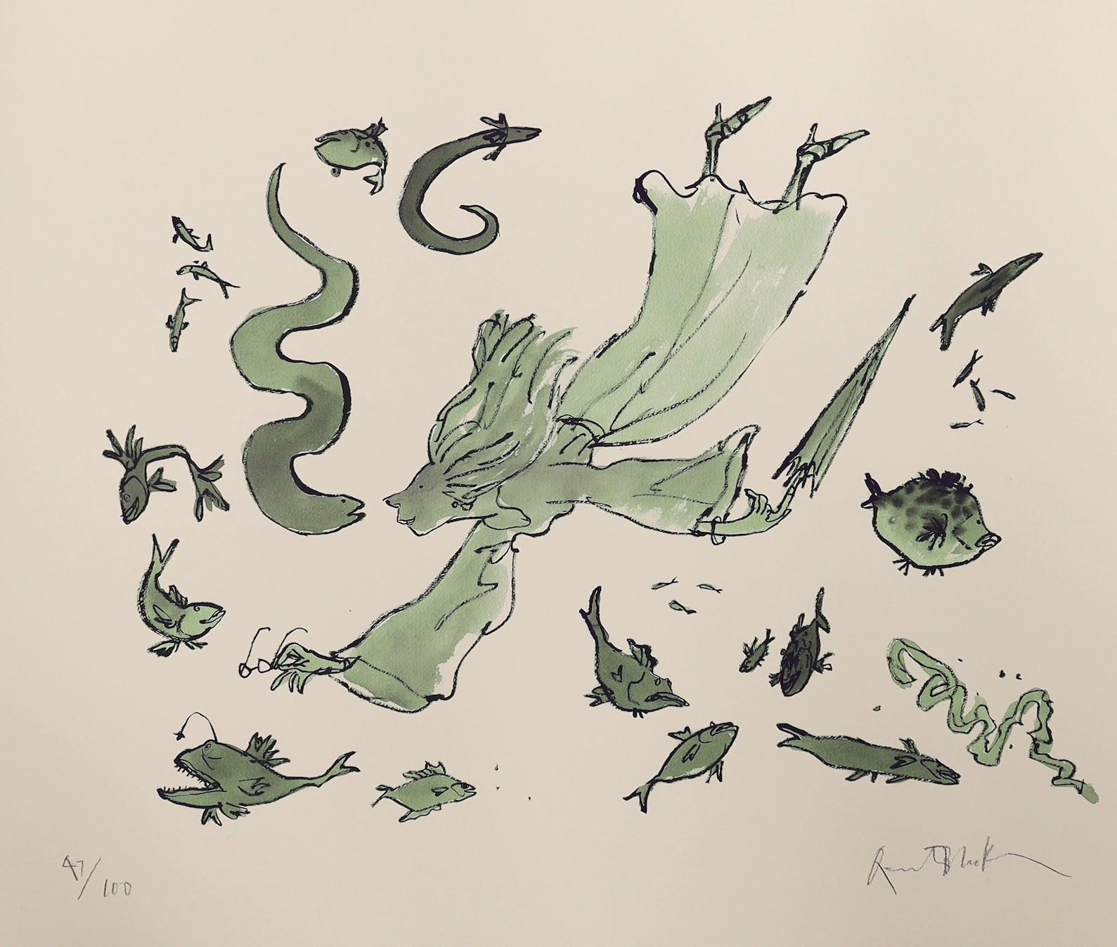 Quentin Blake | Life Under Water | MutualArt