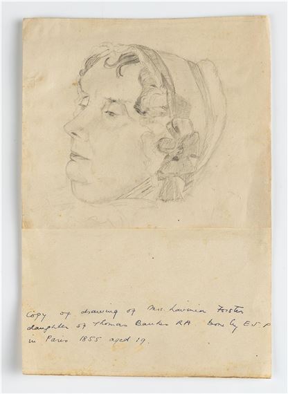 Edward John Poynter | A copy of drawing of Ms Lanvine Forster, daughter ...