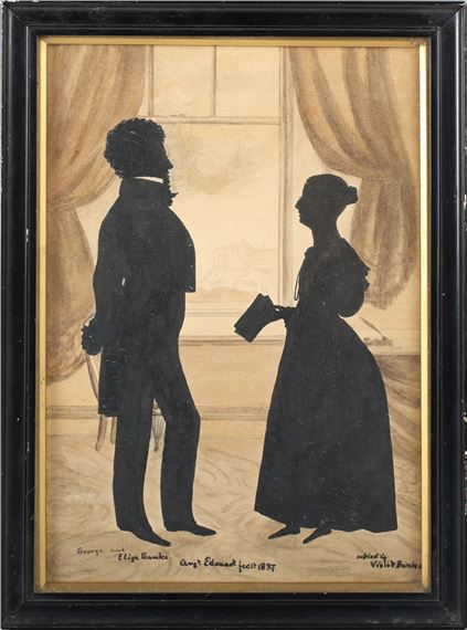 Augustin Amant Constant Fidèle Edouart | George and Eliza Banks | MutualArt